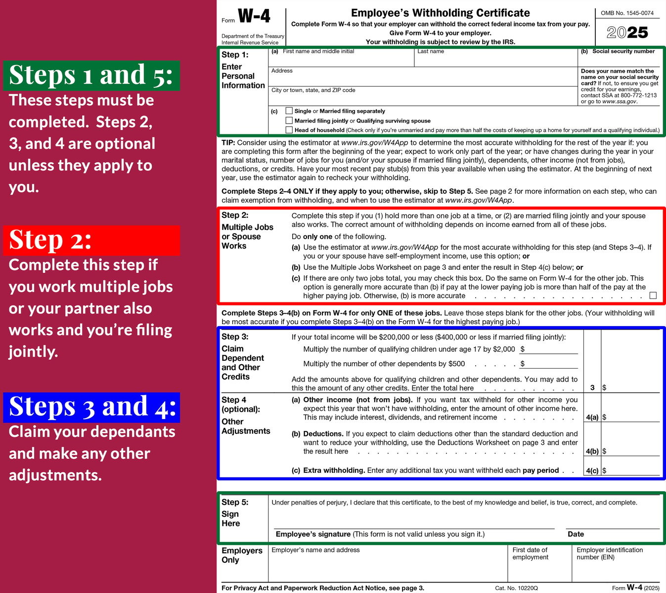 Step-by-Step Guide for Filling Out the 2025 W-4 Form | Baron Payroll